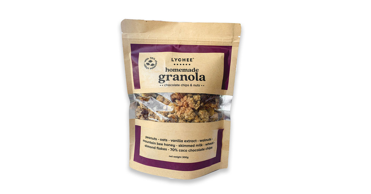 Lychee Granola Chocolate 300g - Lychee Egypt