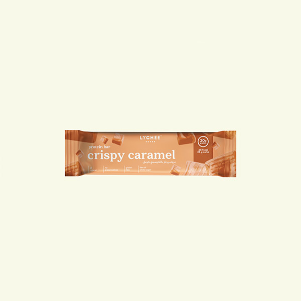 Crispy Caramel Protein Bar - Lychee Egypt