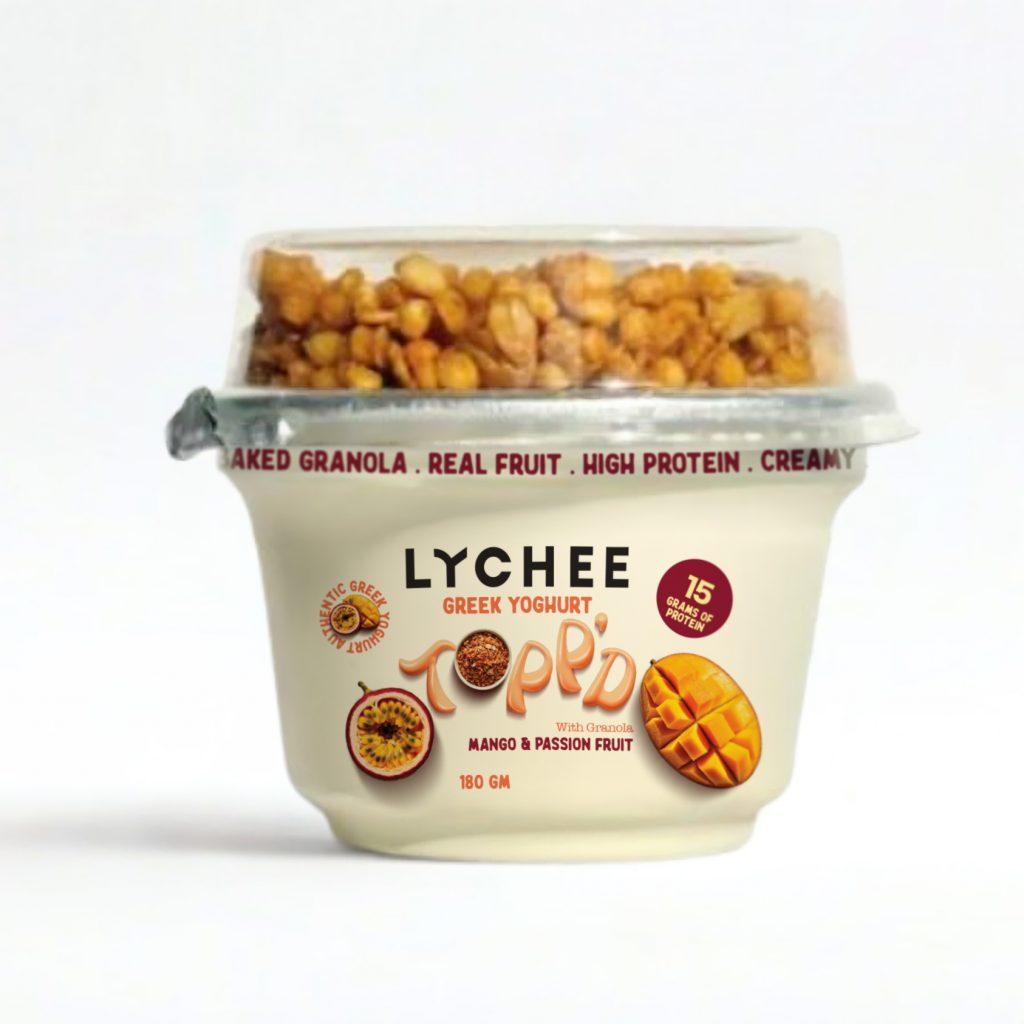 Topp'd Greek Yogurt Granola Mango Passion 180gm - Lychee Egypt
